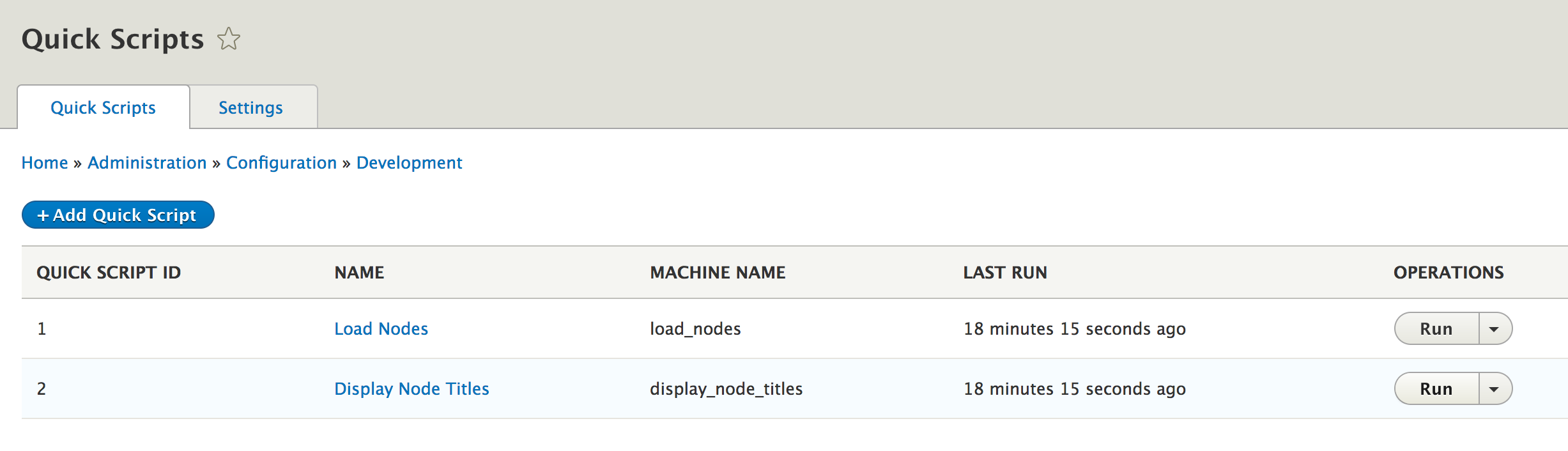 QuickScript | Drupal.org