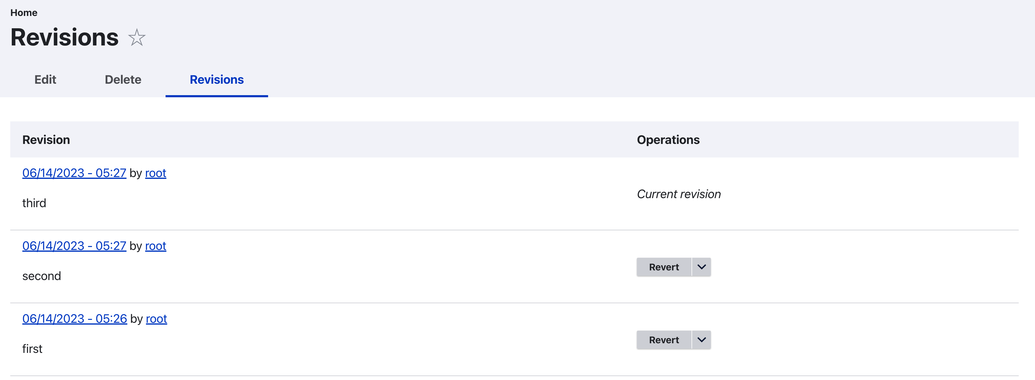 Media now provides a UI for viewing, reverting and deleting revisions ... Media now provides a UI for viewing, reverting and deleting revisions ...
