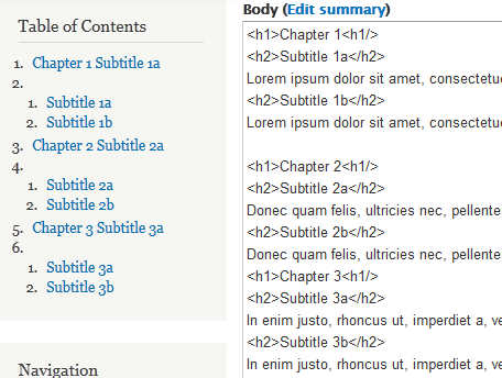 Simple TOC [#1913236] | Drupal.org