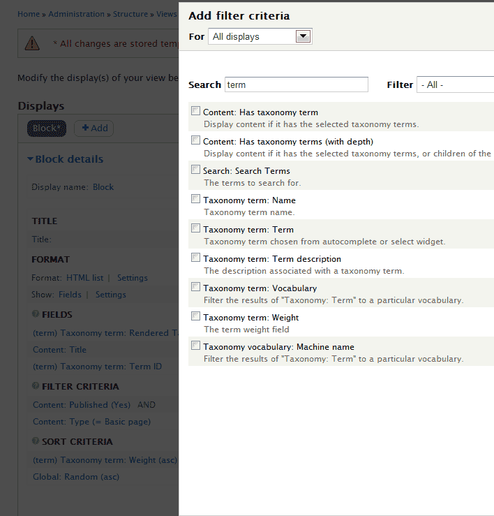 Views: Term ID not available for filter, only term name [#1480962] | Drupal.org