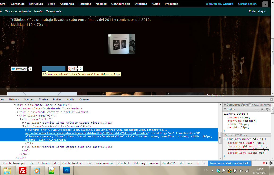 Facebook like button [#2039431] | Drupal.org