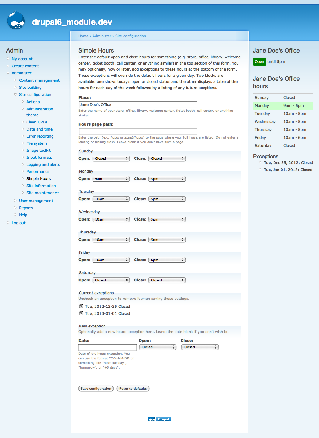 Simple Hours [#1535698] | Drupal.org