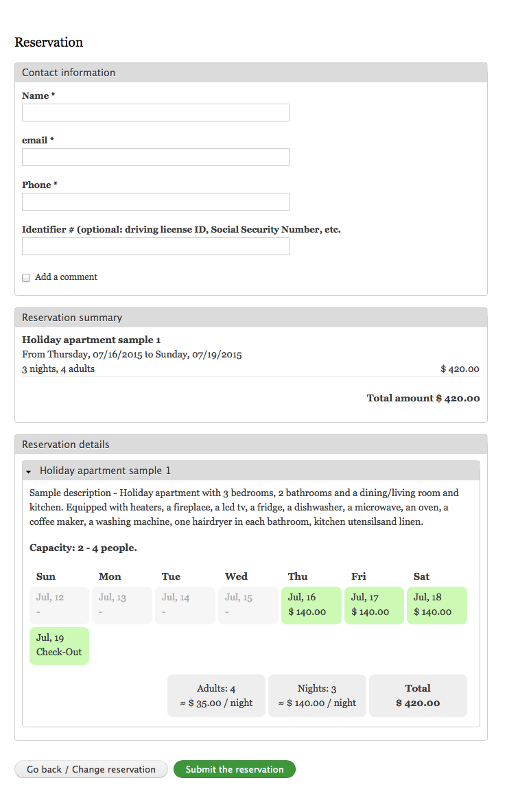 Smart Reservations | Drupal.org