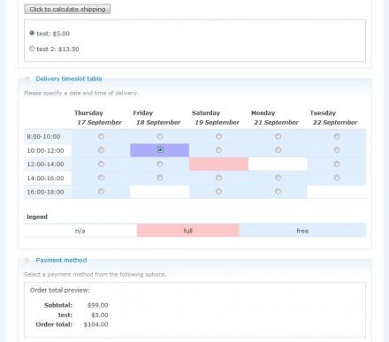 Delivery time slots for Ubercart | Drupal.org