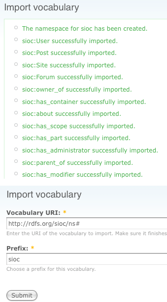 RDF external vocabulary importer | Drupal.org