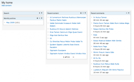 Homebox - Individual user dashboards | Drupal.org