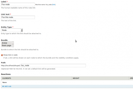 Rules Link | Drupal.org