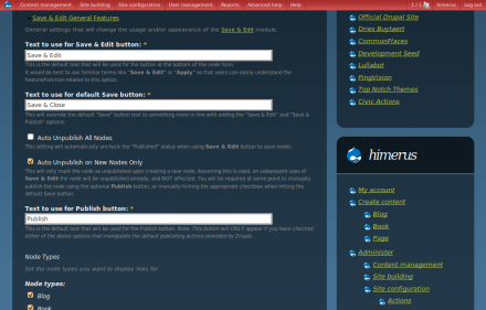 Save & Edit | Drupal.org