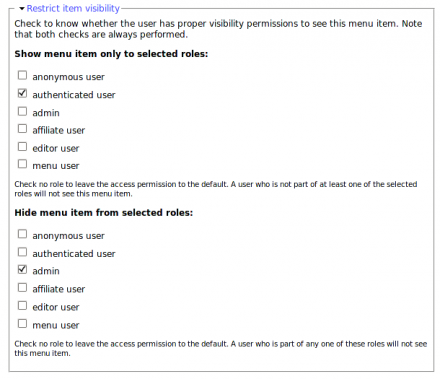 Menu Per Role | Drupal.org