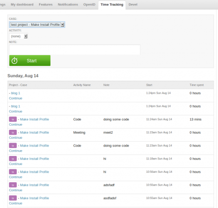 Time Tracker Simple | Drupal.org