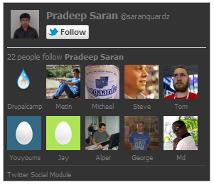 Twitter Follow Block | Drupal.org