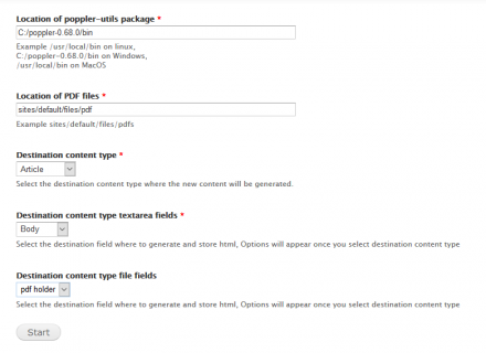 PDF to HTML node generator | Drupal.org