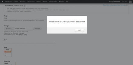 Clientside Custom Alert | Drupal.org