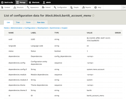 Configuration Inspector | Drupal.org