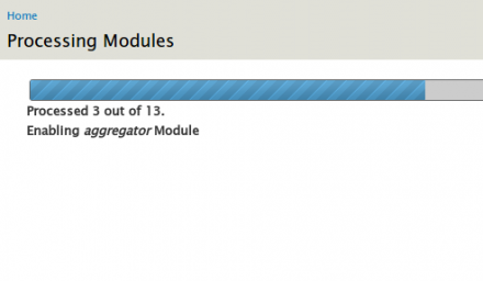 Batch process for Modules Page | Drupal.org