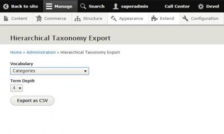 Hierarchical Taxonomy Export | Drupal.org