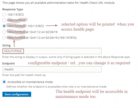 Health Check Url | Drupal.org
