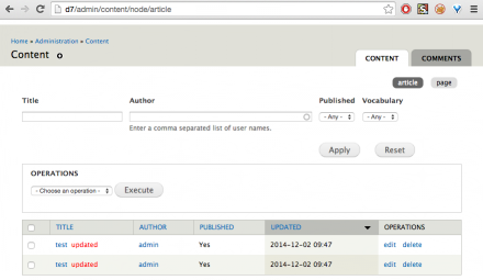 Node Admin | Drupal.org