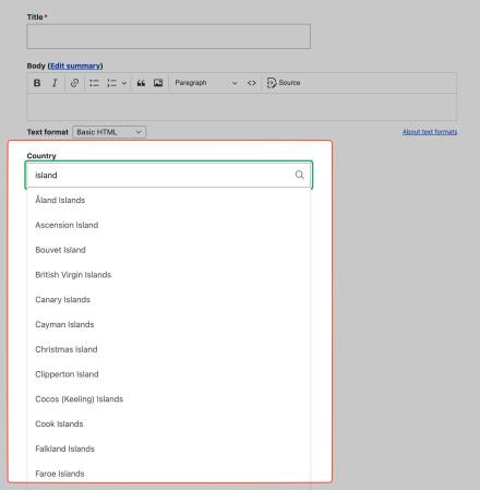 Country | Drupal.org