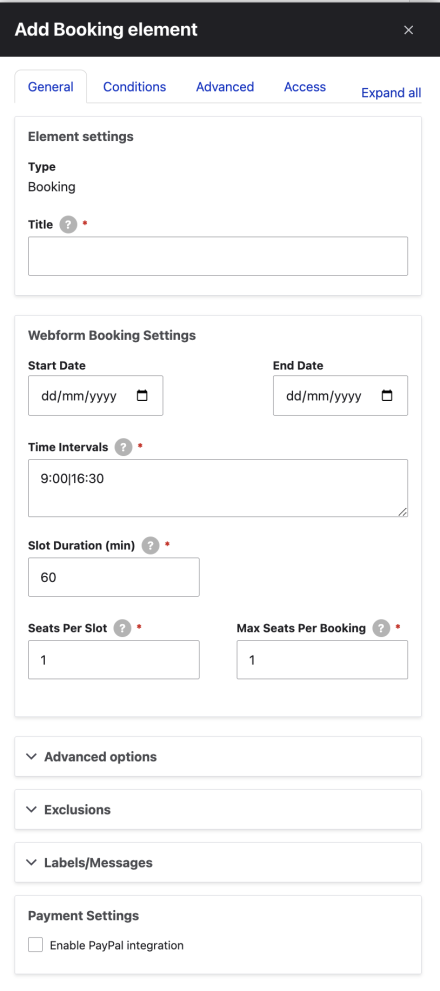 Webform Booking | Drupal.org