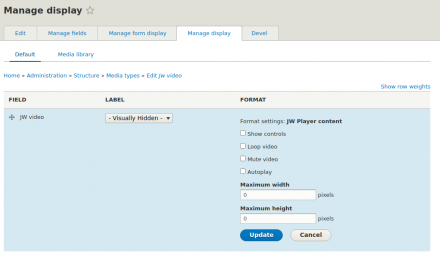 JW player media source for media library | Drupal.org