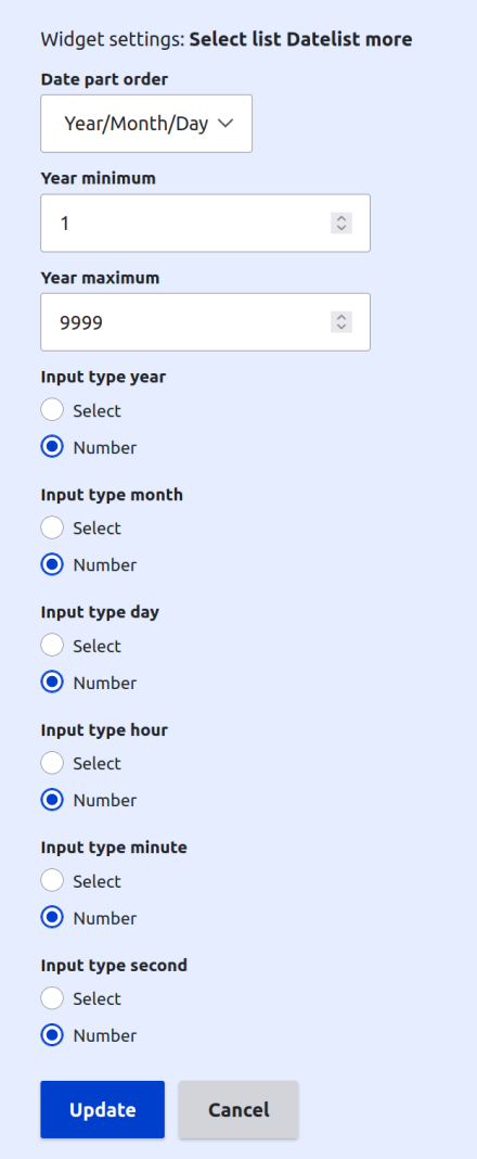 Datetime More Widget | Drupal.org Datetime More Widget | Drupal.org