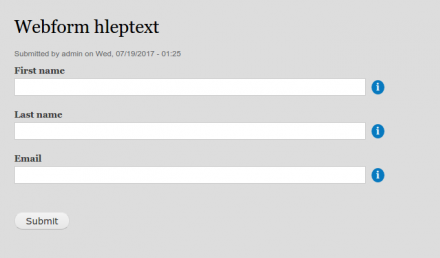 Webform Help Text | Drupal.org