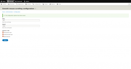 Smooth mouse scrolling | Drupal.org