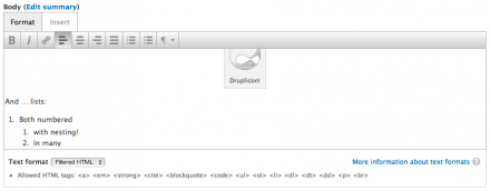 Aloha Editor (obsolete) | Drupal.org