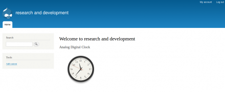 Analog Digital Clock | Drupal.org