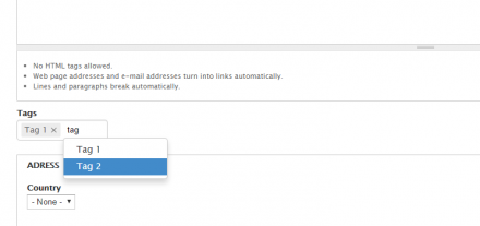 Better autocomplete tags | Drupal.org