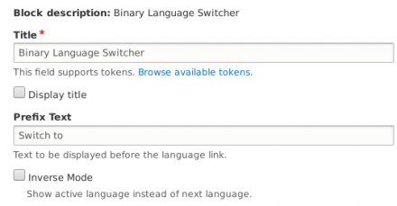 Binary Language Switcher | Drupal.org