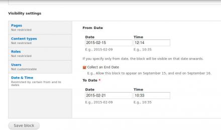 Block by date | Drupal.org