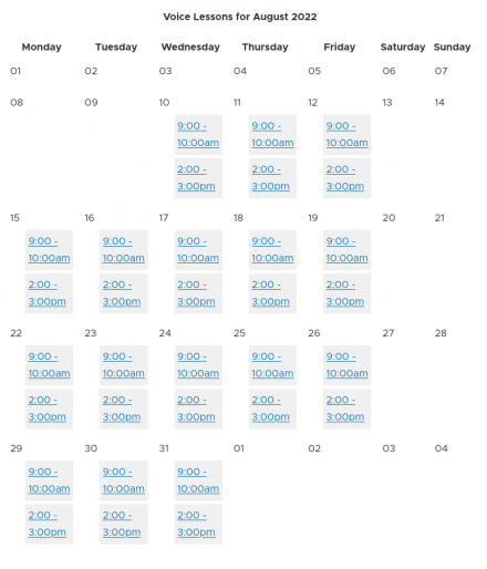 Bookable Calendar | Drupal.org