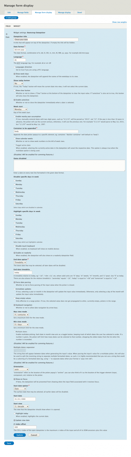 Bootstrap Datepicker | Drupal.org