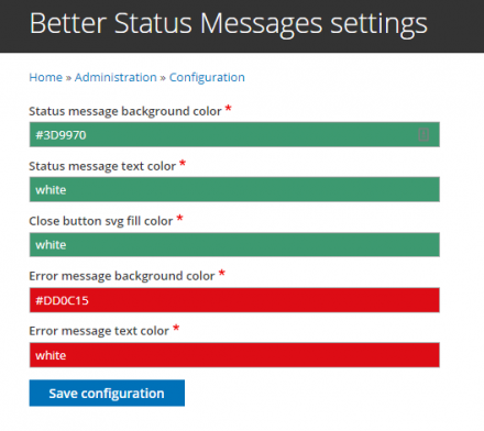 Better Status Messages | Drupal.org