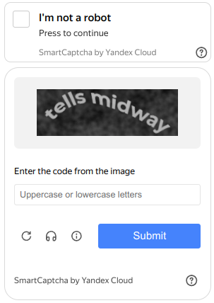 Yandex SmartCaptcha | Drupal.org