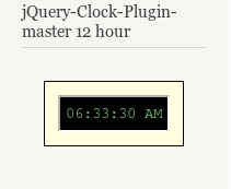 Jquery Clocks | Drupal.org
