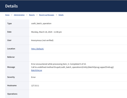 Codit: Batch Operations | Drupal.org