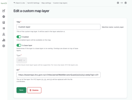farmOS Custom Map Layers | Drupal.org