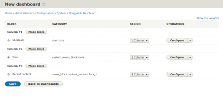 Draggable dashboard | Drupal.org