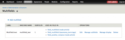 Multifield | Drupal.org
