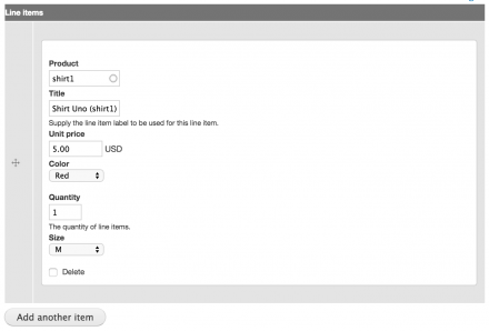 Dynamic widget for commerce line item field | Drupal.org