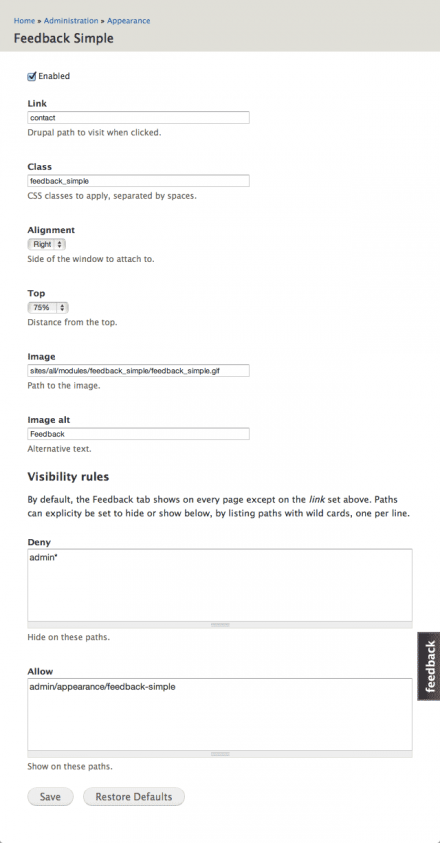 Feedback Simple | Drupal.org Feedback Simple | Drupal.org