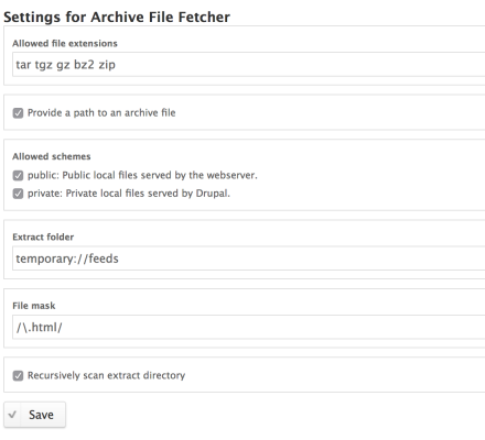 Feeds Fetcher Archive | Drupal.org