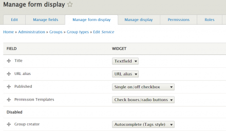 Group permissions template | Drupal.org