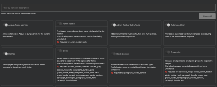 Module Matrix | Drupal.org