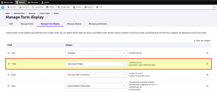 Inputmask Widget Formatter | Drupal.org