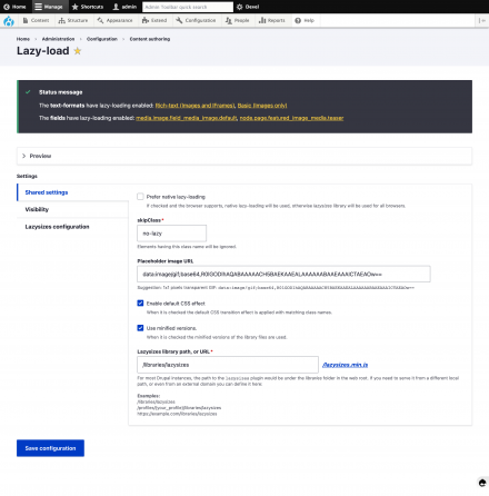 Lazy-load | Drupal.org