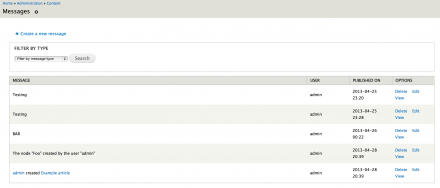 Message UI | Drupal.org